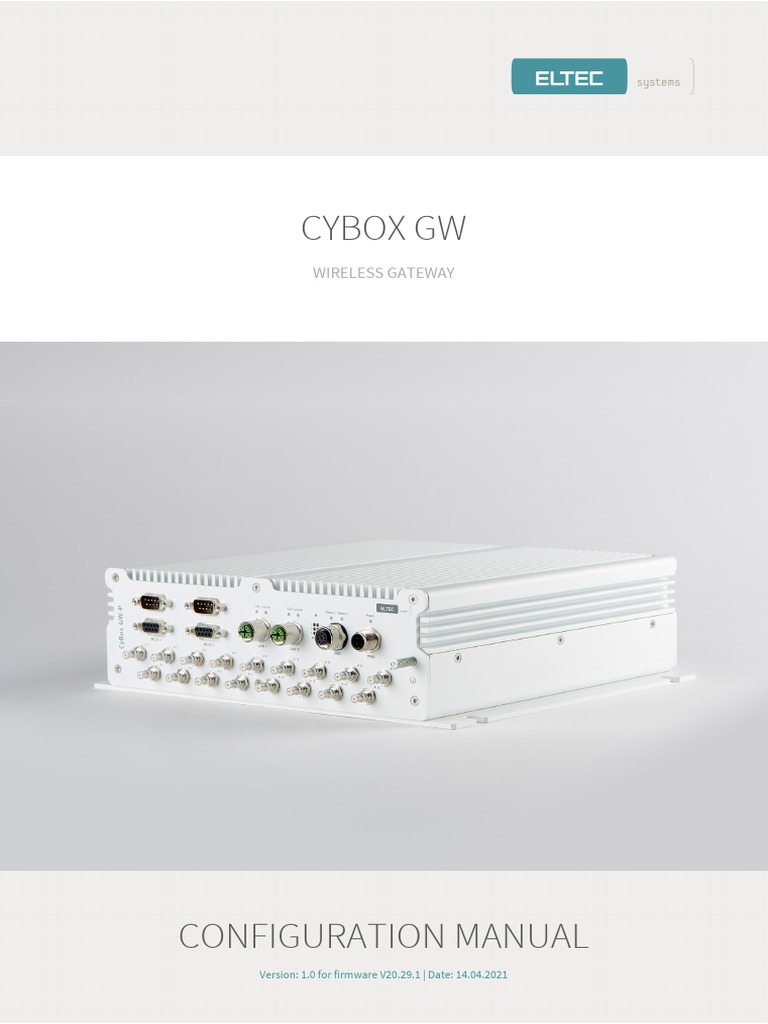 Cy Box GW1 Configuration Manual V2029110 | PDF | Computer Network | Ip ...