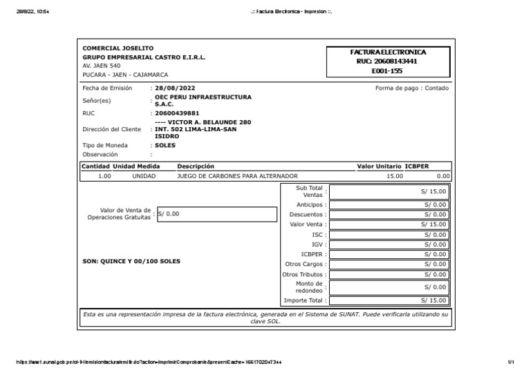 Factura Electronica - Impresion 77-OEC | PDF | Business | Dinero