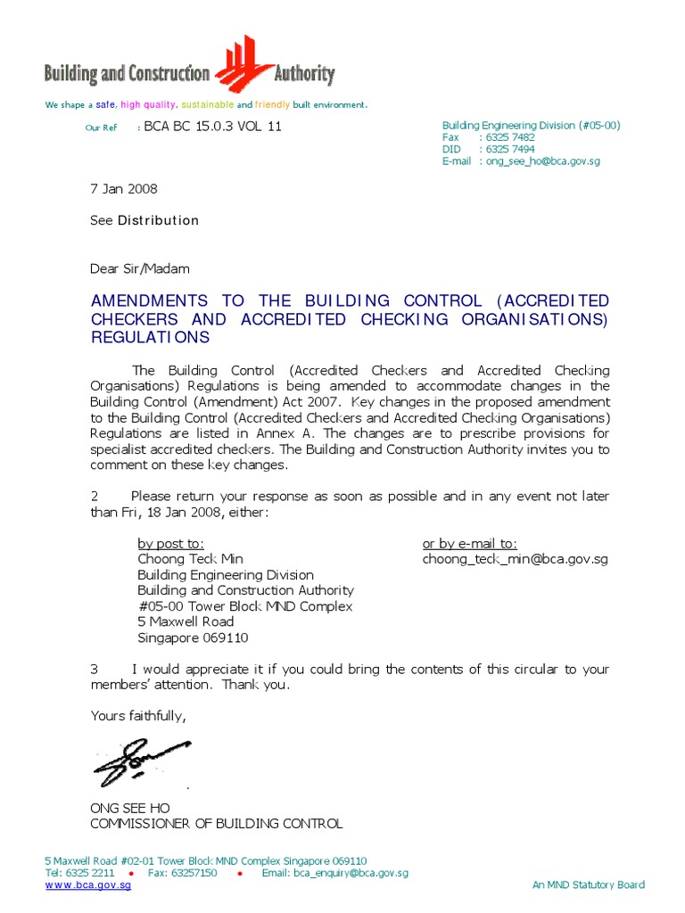 Amendments To The Building Control AC and ACO Regulations | PDF | Deep ...