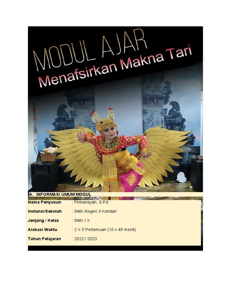 Menginterpretasi Makna Seni Tari Melalui Pendekatan Tekstual dan ...