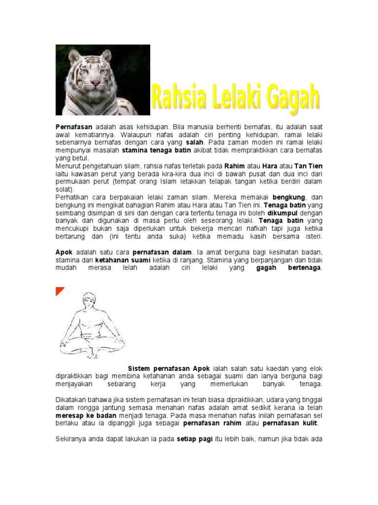 Senaman Harimau | PDF | Kesehatan Holistik