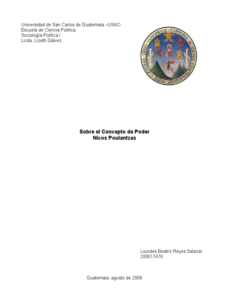 Sobre El Concepto de Poder Nicos Poulantzas | PDF | Conflicto de clase | Ideologías