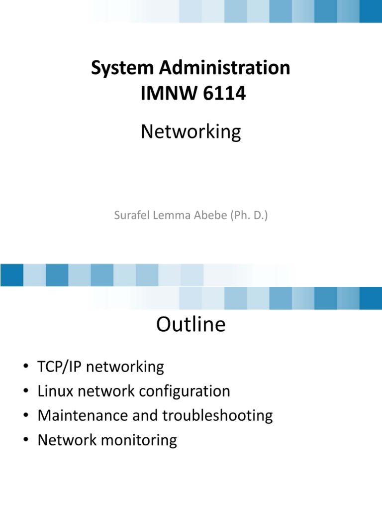 SysAdmin 4 BasicNetworking | PDF