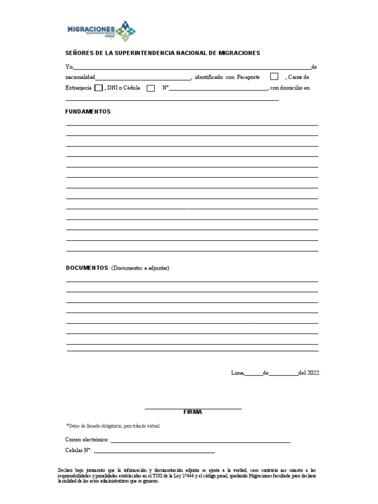 Solicitud General | PDF