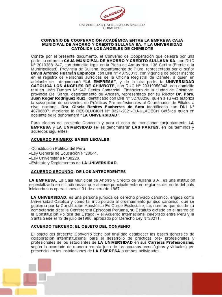 Modelo de Convenio PPP 2023 | PDF | Tratado | Universidad