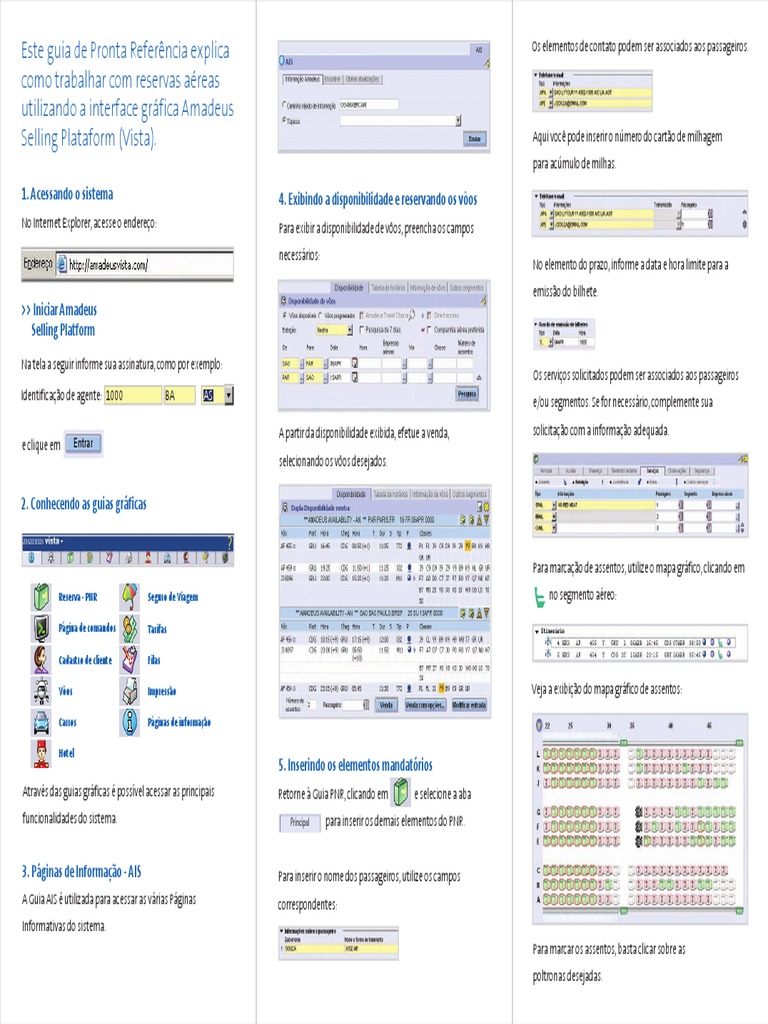 Este Guia de Pronta Referência Explica Como Trabalhar ... - Amadeus | PDF | Informática | Programas