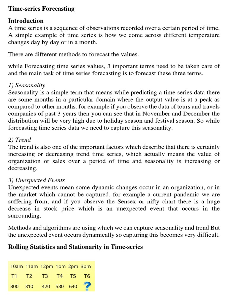 Time Series Forecasting Pdf Autoregressive Model Autoregressive