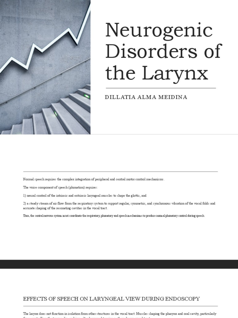 Neurogenic Disorders of The Larynx | PDF | Larynx | Human Voice