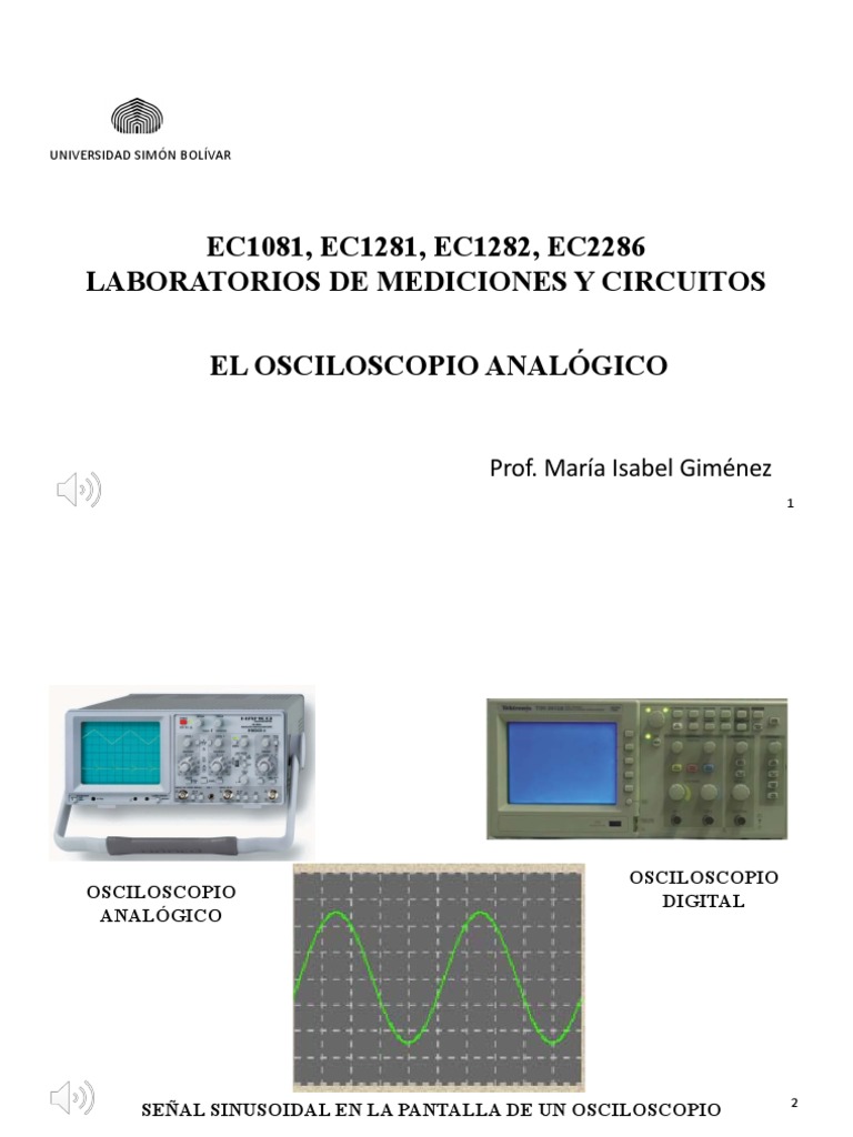 El Osciloscopio Analógico | PDF | Electrónica | Ingenieria Eléctrica