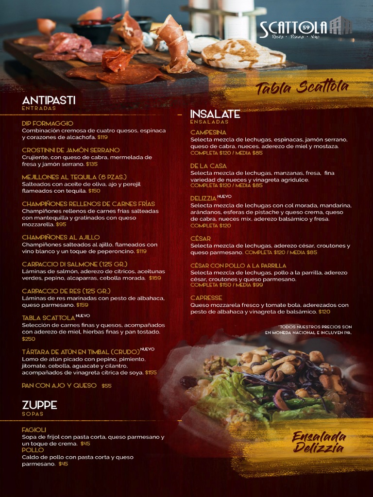 Menu Scattola 59 | PDF