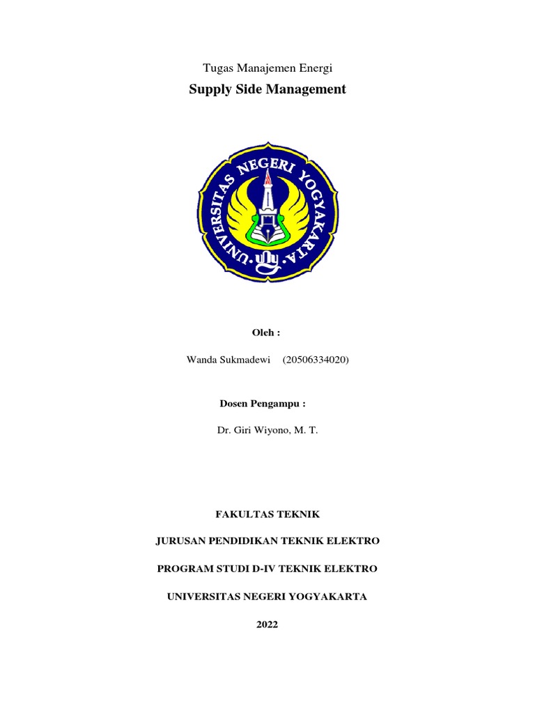 Makalah SSM (Supply Side Management) | PDF