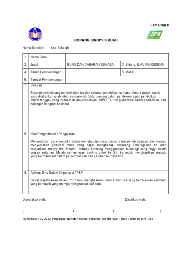 Sinopsis Buku 3 | PDF