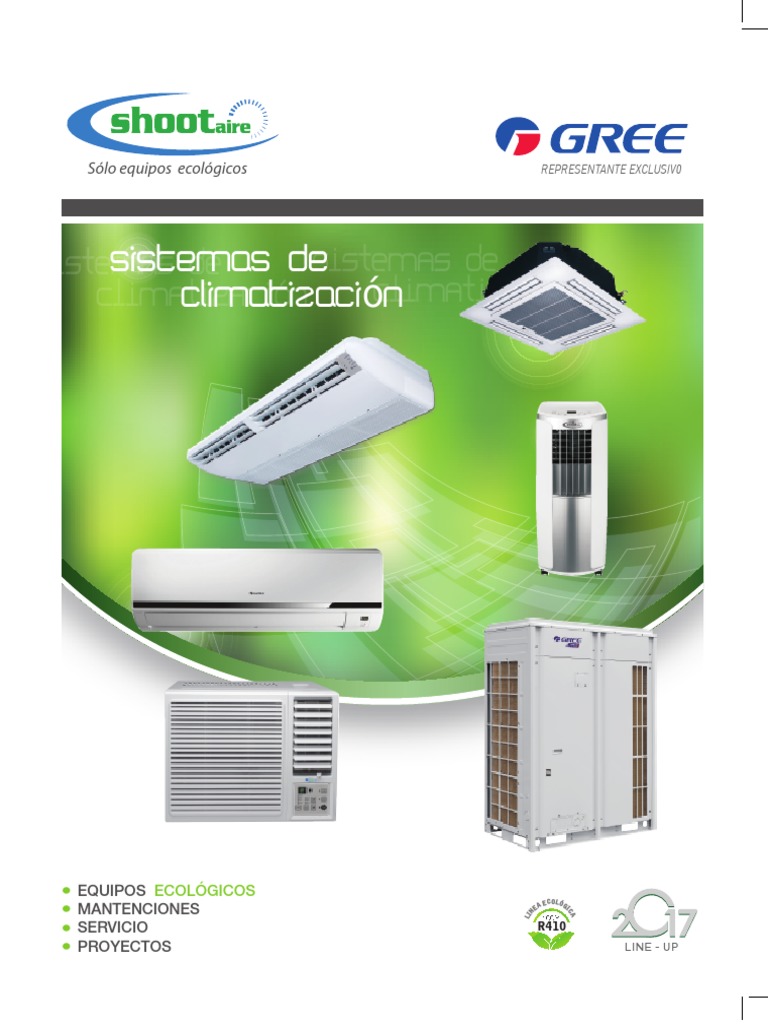 Ficha Tecnica Shoot Gree y Varios Equipos | PDF | Uso eficiente de energía | Aire acondicionado