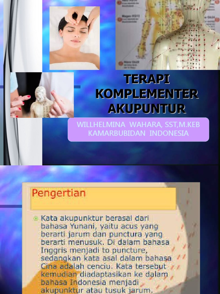 Terapi Komplementer: Akupunktur dan Manfaatnya | PDF | Sains & Matematika
