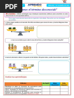3° FICHA MAT Resolvemos Problemas de Equilibrio Con Las Balanzas | PDF