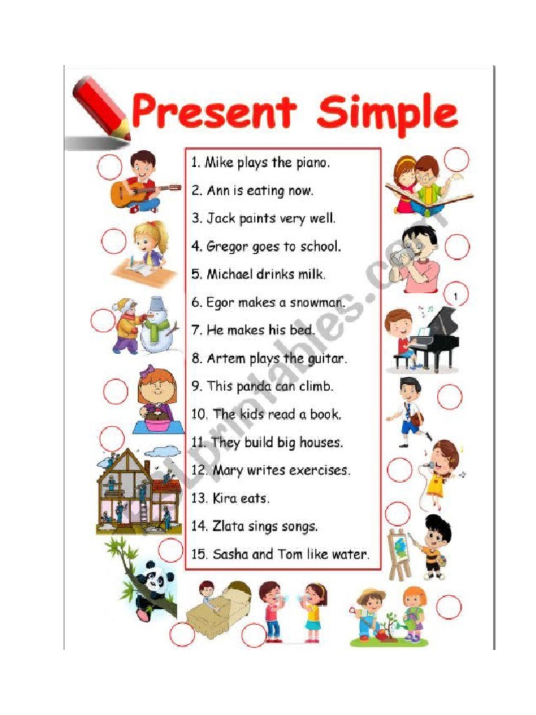 Flyers - Examination - Present Simple Tense | PDF