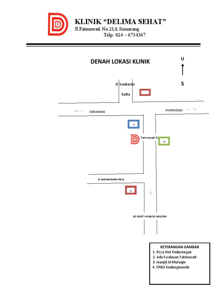 TKK - Denah Lokasi Klinik | PDF