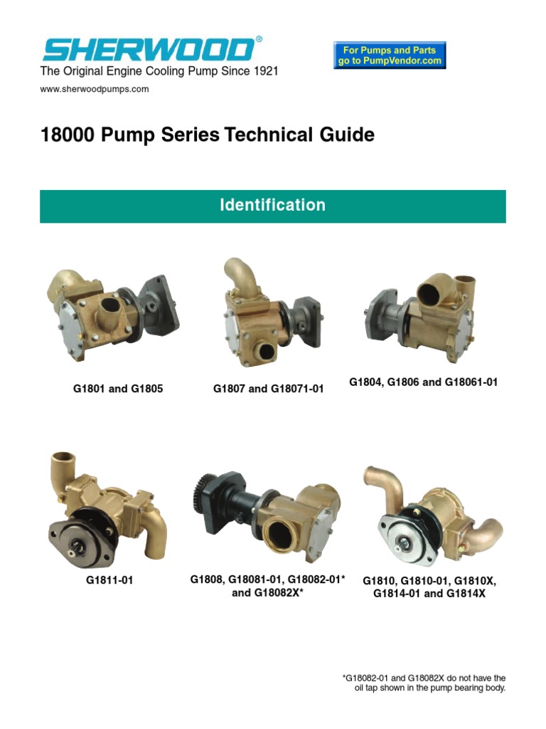 Sherwood 18000 - Tech Guide | PDF | Pump | Wear