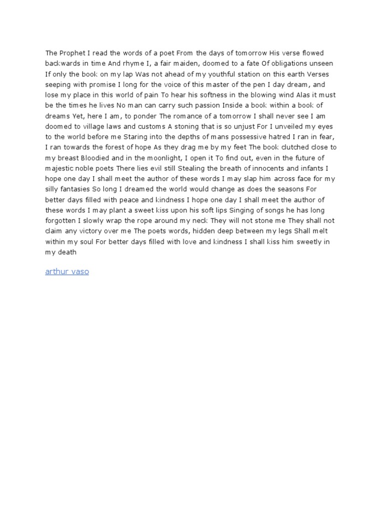 The Prophet | PDF | Religion & Spirituality | Poetry
