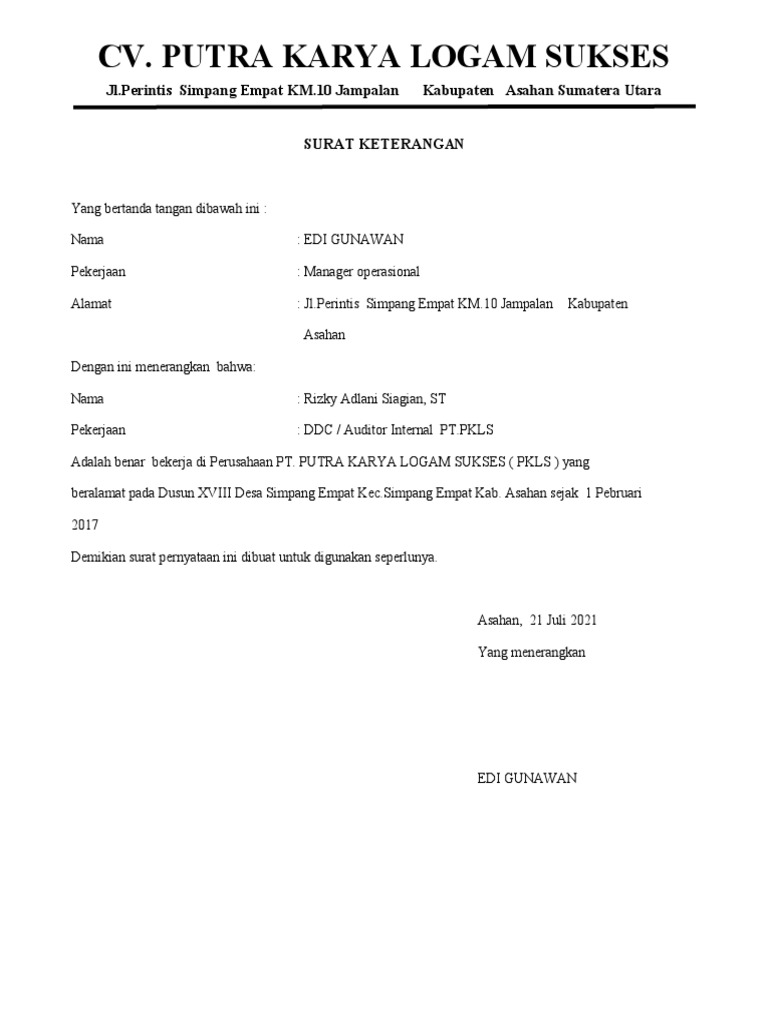 Surat Dok Perumahan SKT | PDF