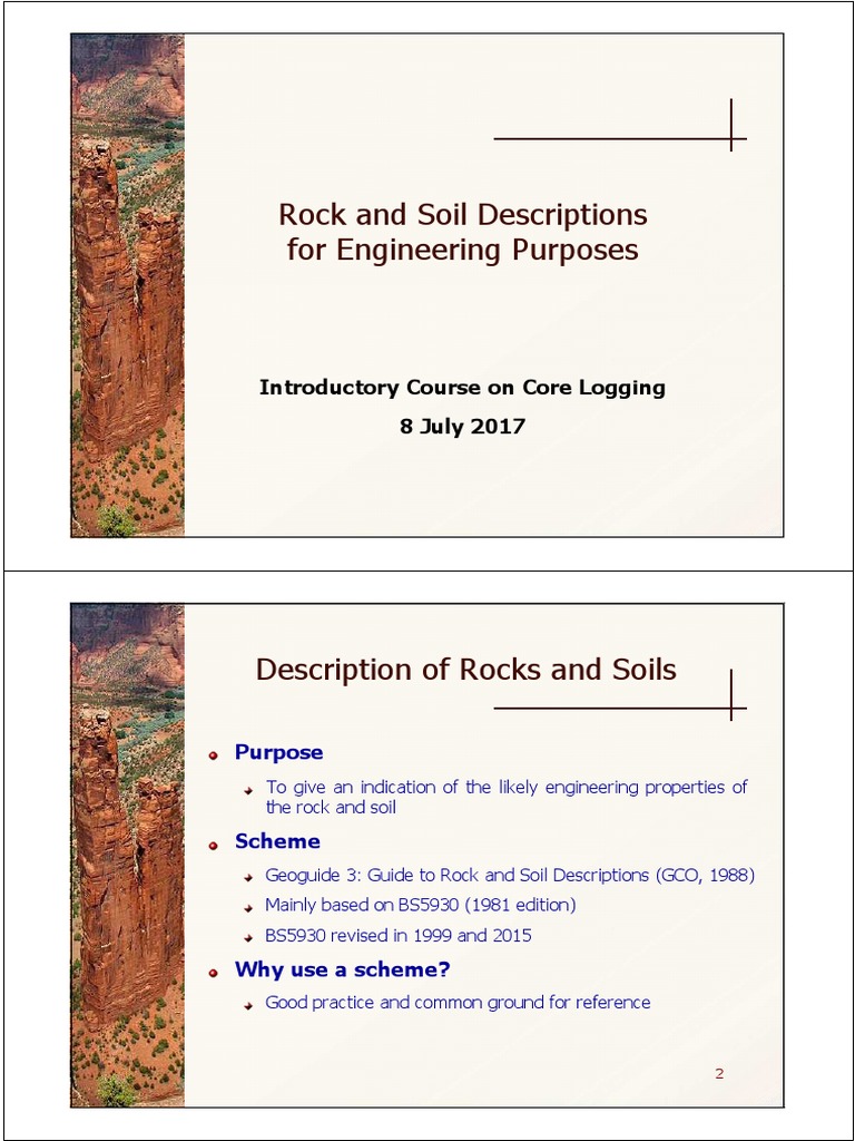 Rock and Soil Descriptions | PDF | Rock (Geology) | Geology