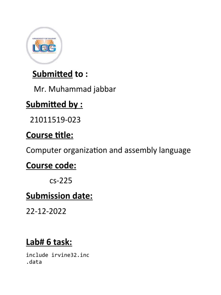 Lab Task Of Coal Pdf