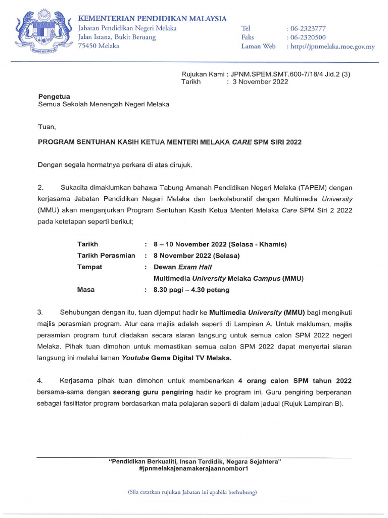 Sentuhan Kasih KMM CARE2 | PDF