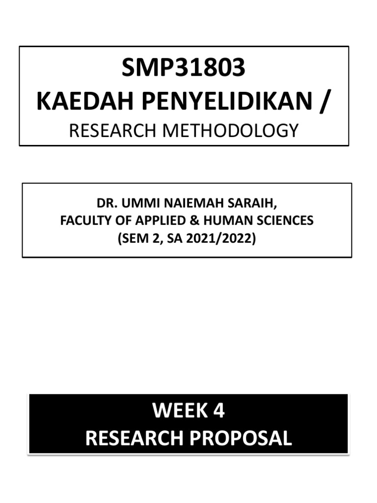 W4 Research Proposal | PDF | Thesis | Sampling (Statistics)