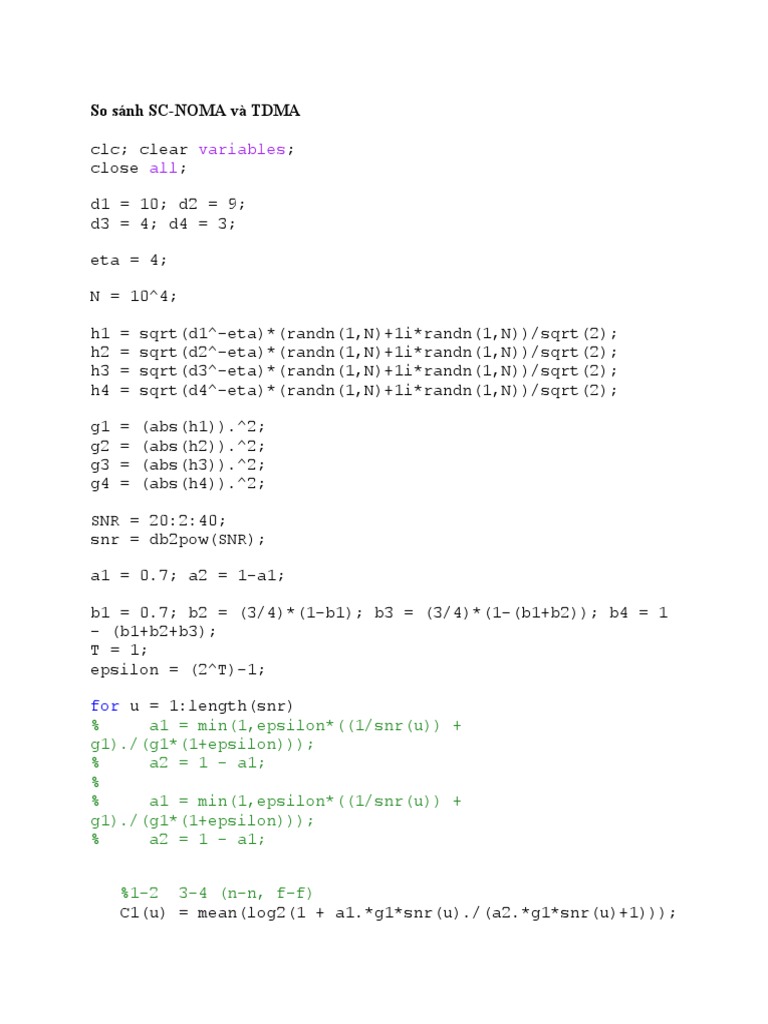 Code Matlab | PDF | Electronics | Information And Communications Technology