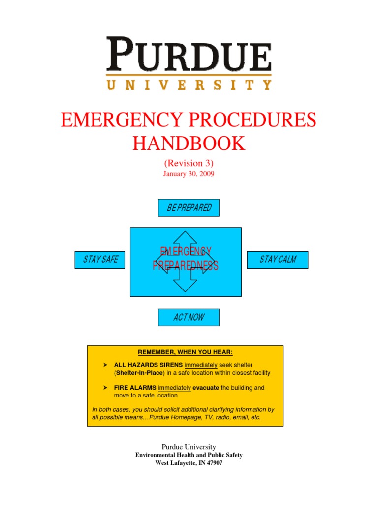 Emergency Procedures Handbook | PDF | Emergency | Tornadoes