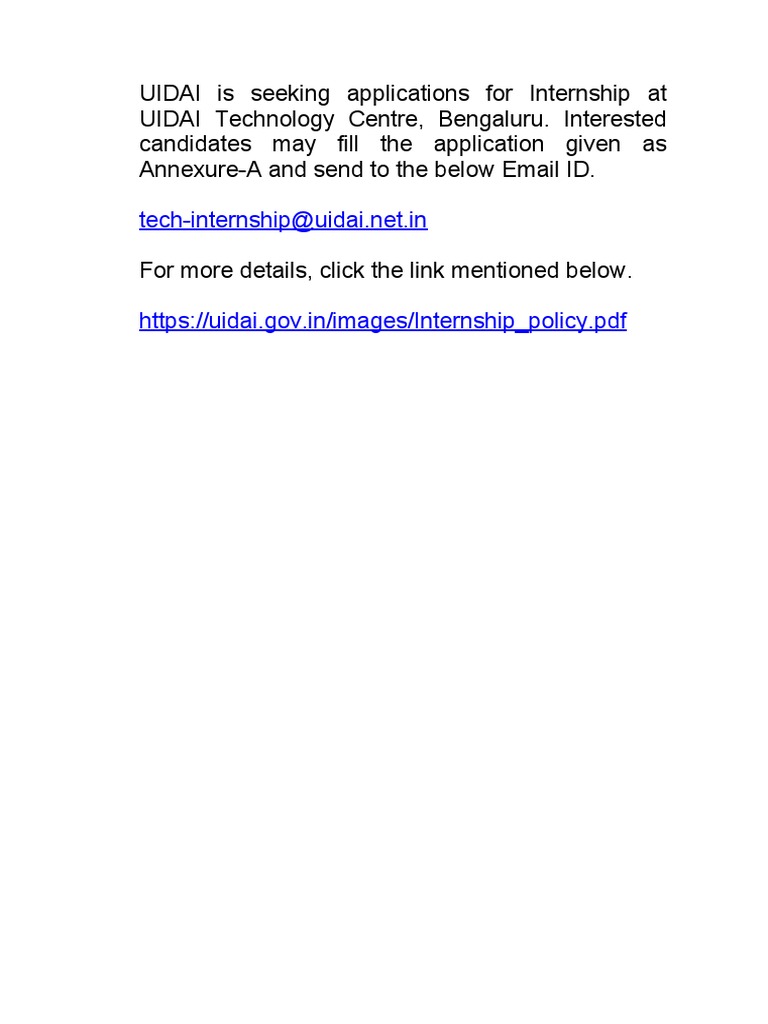 Intern Application | PDF