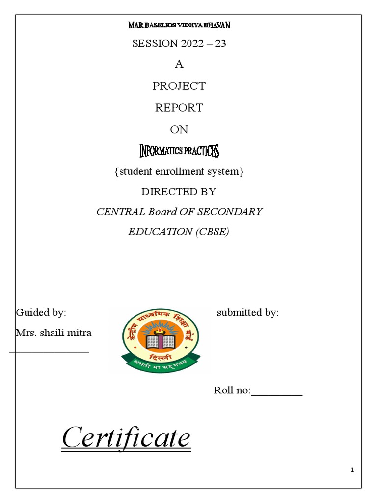 Project Documents On Student Enrollment System | PDF | Computing | Software Engineering