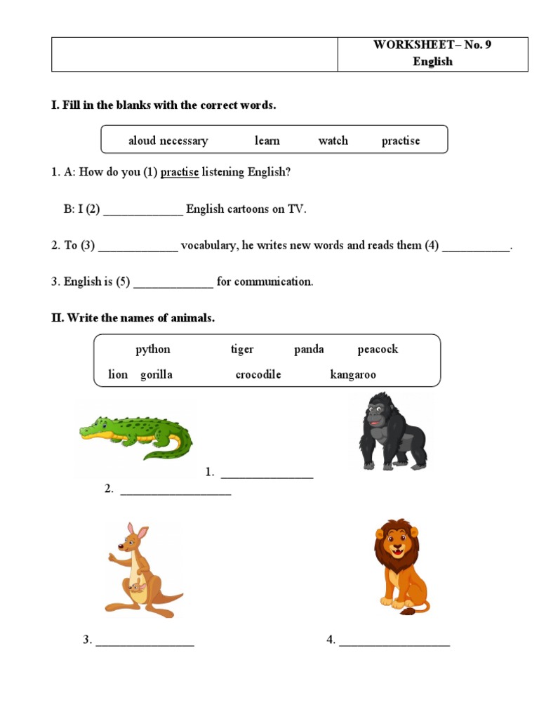 Worksheet - Grade 5 - Unit 10 | PDF