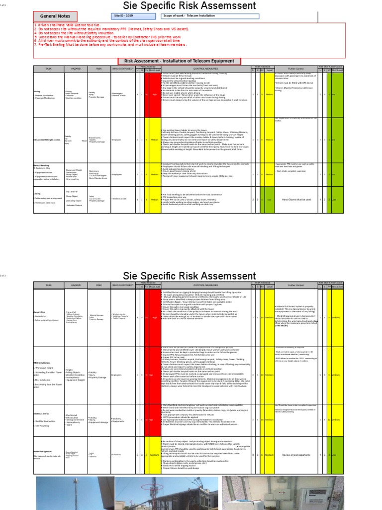 Risk Assessment - 1059 | PDF | Personal Protective Equipment ...