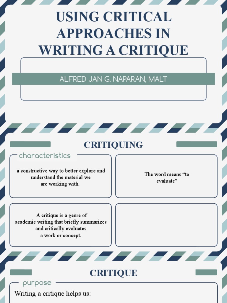 Critique Paper Presentation | PDF | Smoking | Patriarchy