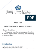 Introduction To Animal Production | PDF | Livestock | Poultry Farming