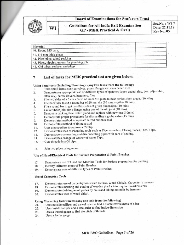 Gp-Mek Practical&orals | PDF