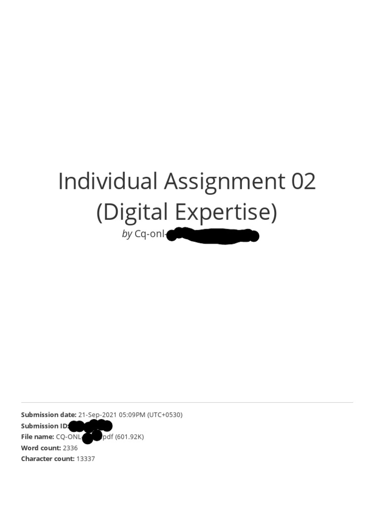 Individual Assignment 02 (Digital Expertise) Update | PDF | Software | Computing