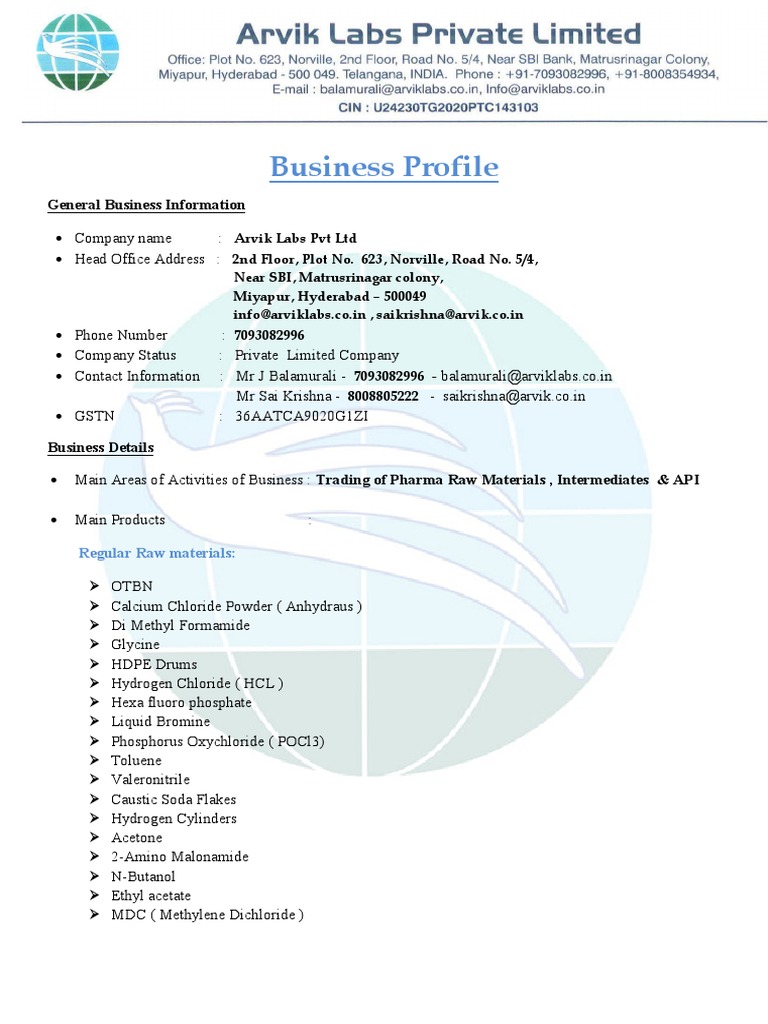 List of Products - Arvik | PDF