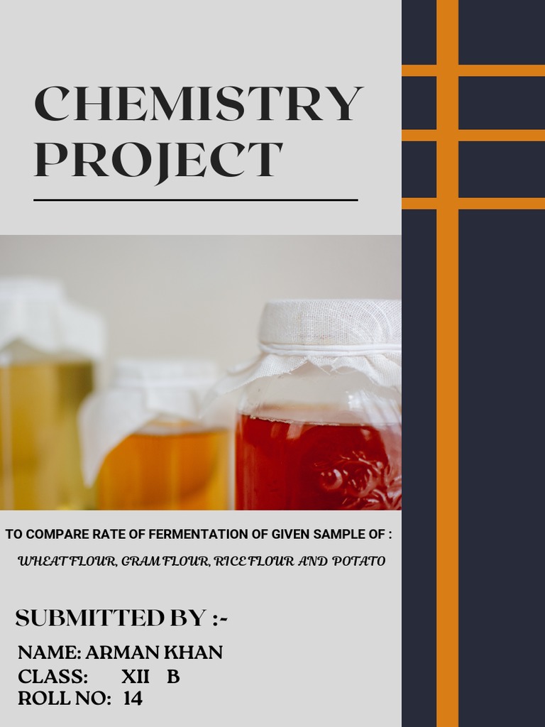 Chemistry Project Class XII | PDF | Fermentation In Food Processing ...