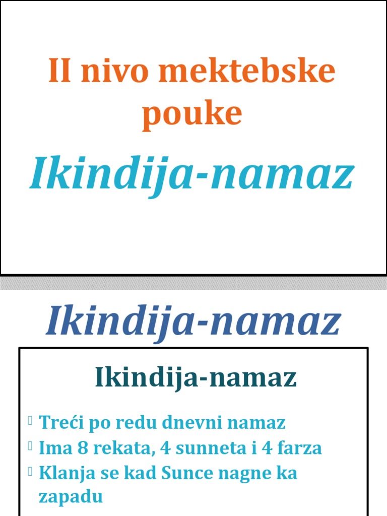 Ikindija Namaz | PDF