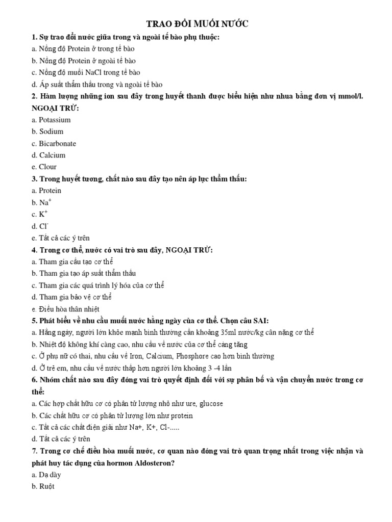 Hoá Sinh Đ I Cương | PDF