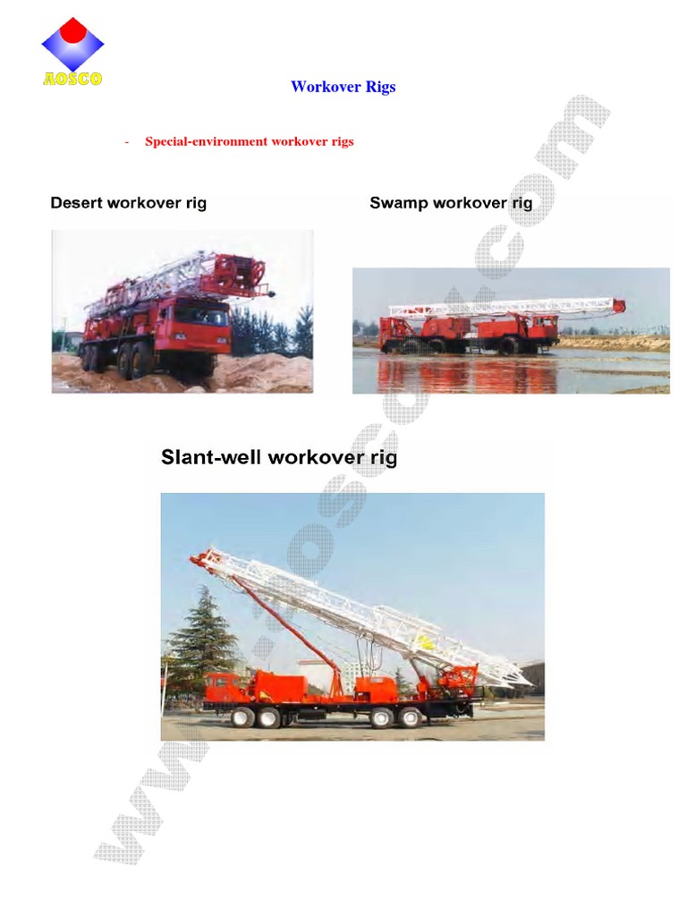 Workover Rigs | PDF | Brake | Engines
