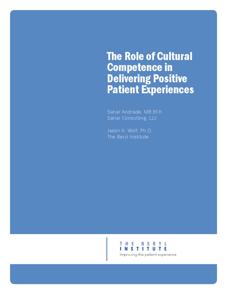 Cultural Competence Importance in Healthcare | PDF | Joint Commission ...
