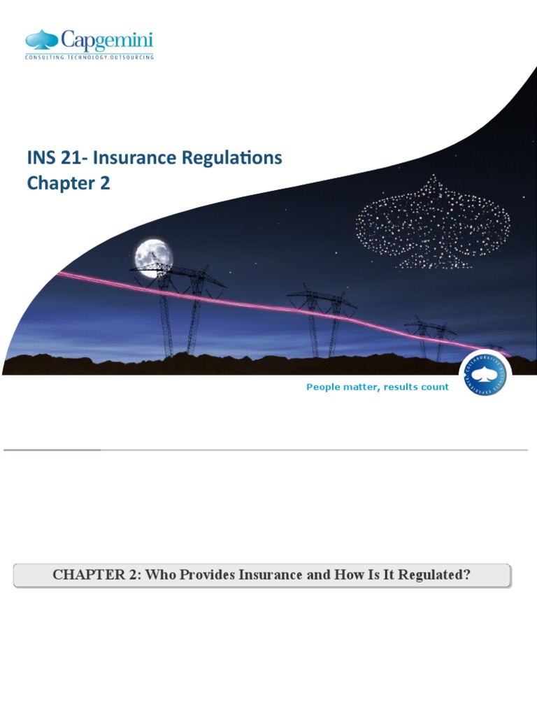INS 21 Chapters 2-Insurers and How They Are Regulated | PDF | Insurance | Underwriting