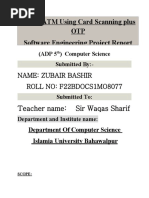 HDFC Banking System SRS Document | PDF | Automated Teller Machine | Database Transaction