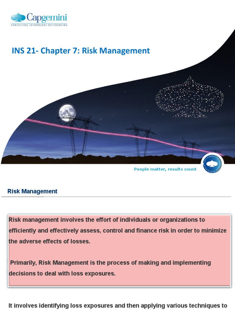 INS 21 Chapter7-Risk Management | PDF | Risk Management | Insurance