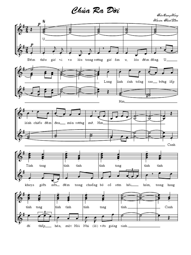 Chua-ra-doi-sheet-nhac-pdf | PDF