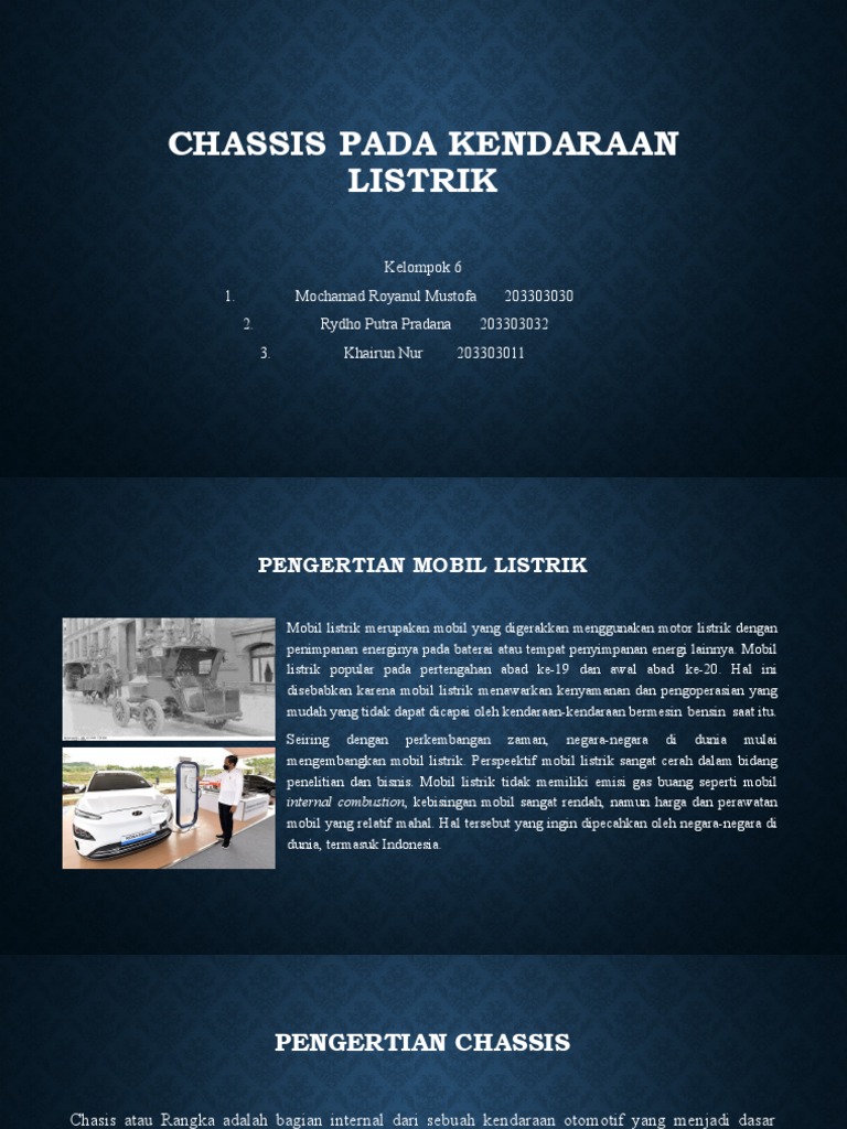 Jenis dan Fungsi Chassis Mobil Listrik | PDF