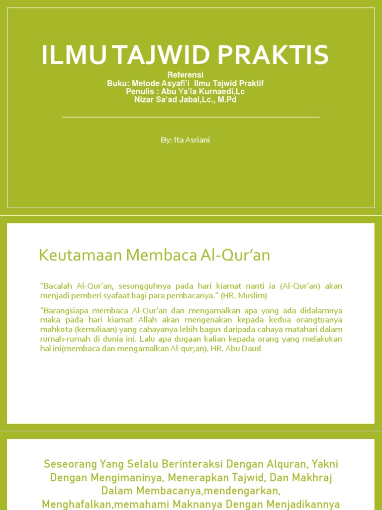 Ilmu Tajwid Praktis | PDF | Filsafat | Kesehatan Holistik